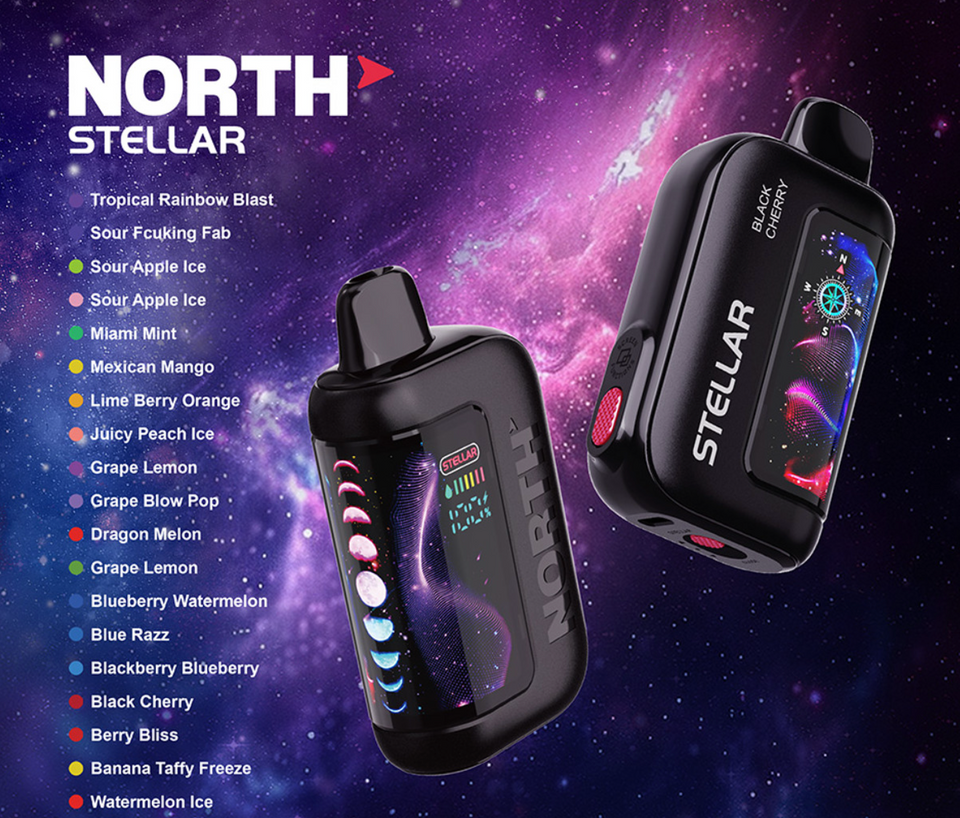 North Stellar 40K Dark Moon Edition Vape Curved Screen & 4 Modes