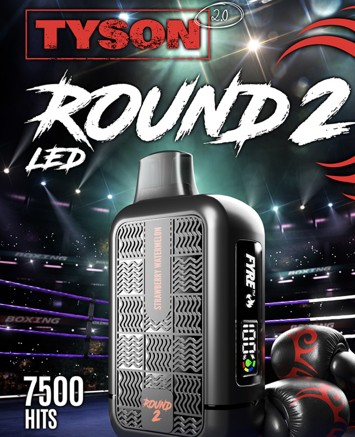 Review Tyson 2.0 Round 2 7500 Puffs. Specifications. Buy now - General Vape