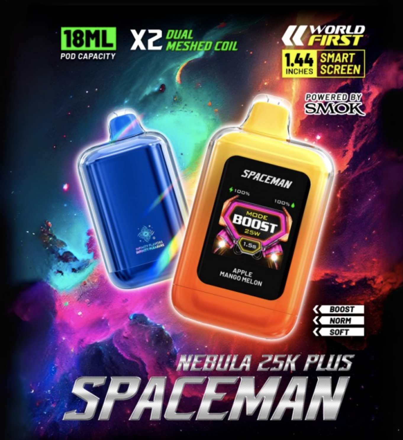 Review Spaceman Nebula Plus 25000 puffs. Where to buy? - General Vape