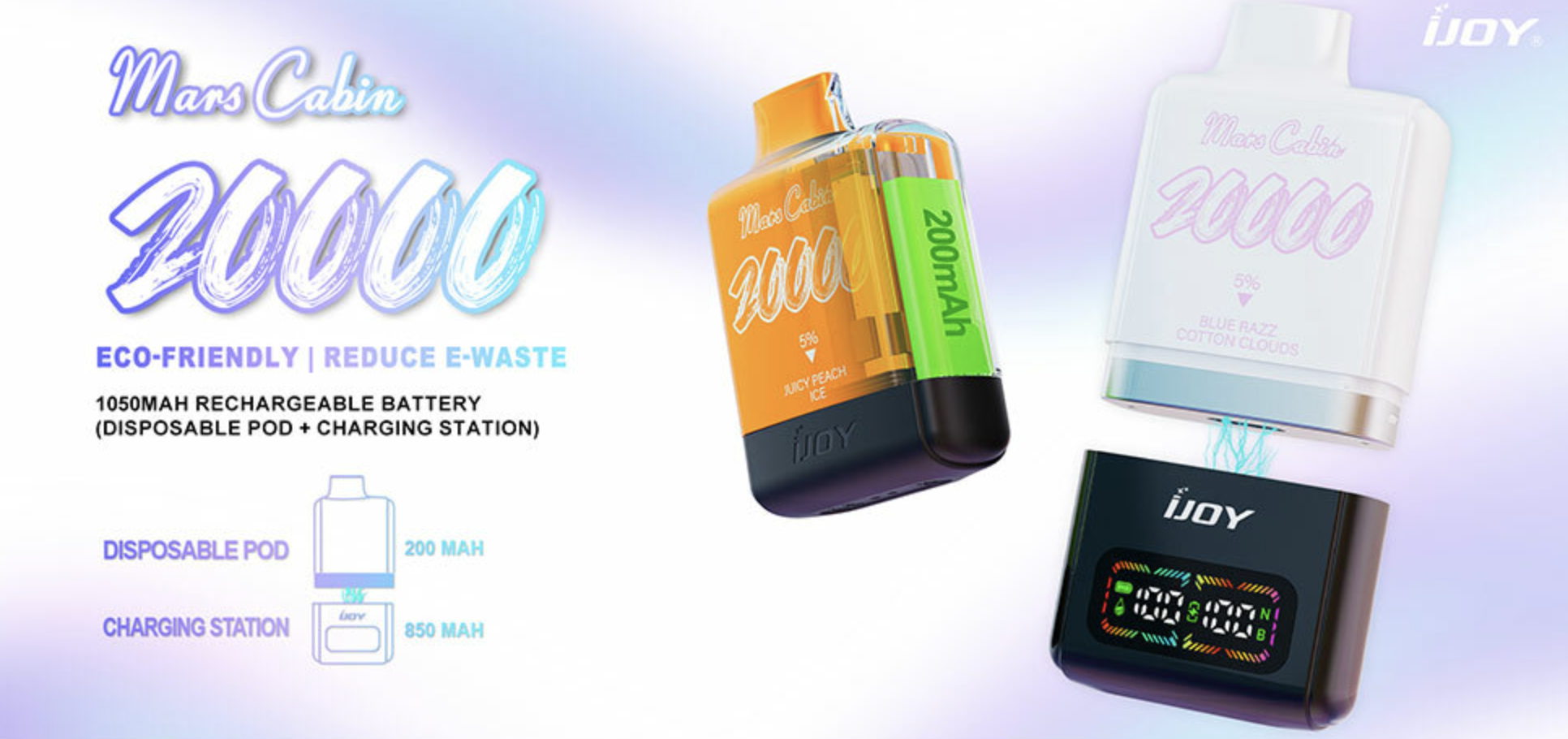 Review iJoy Mars Cabin 20K Puffs Disposable Pod Kit. How to use ...