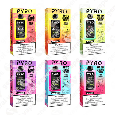 PYRO Duo Vape 30000 Disposable With Dual Tanks & HD Screen