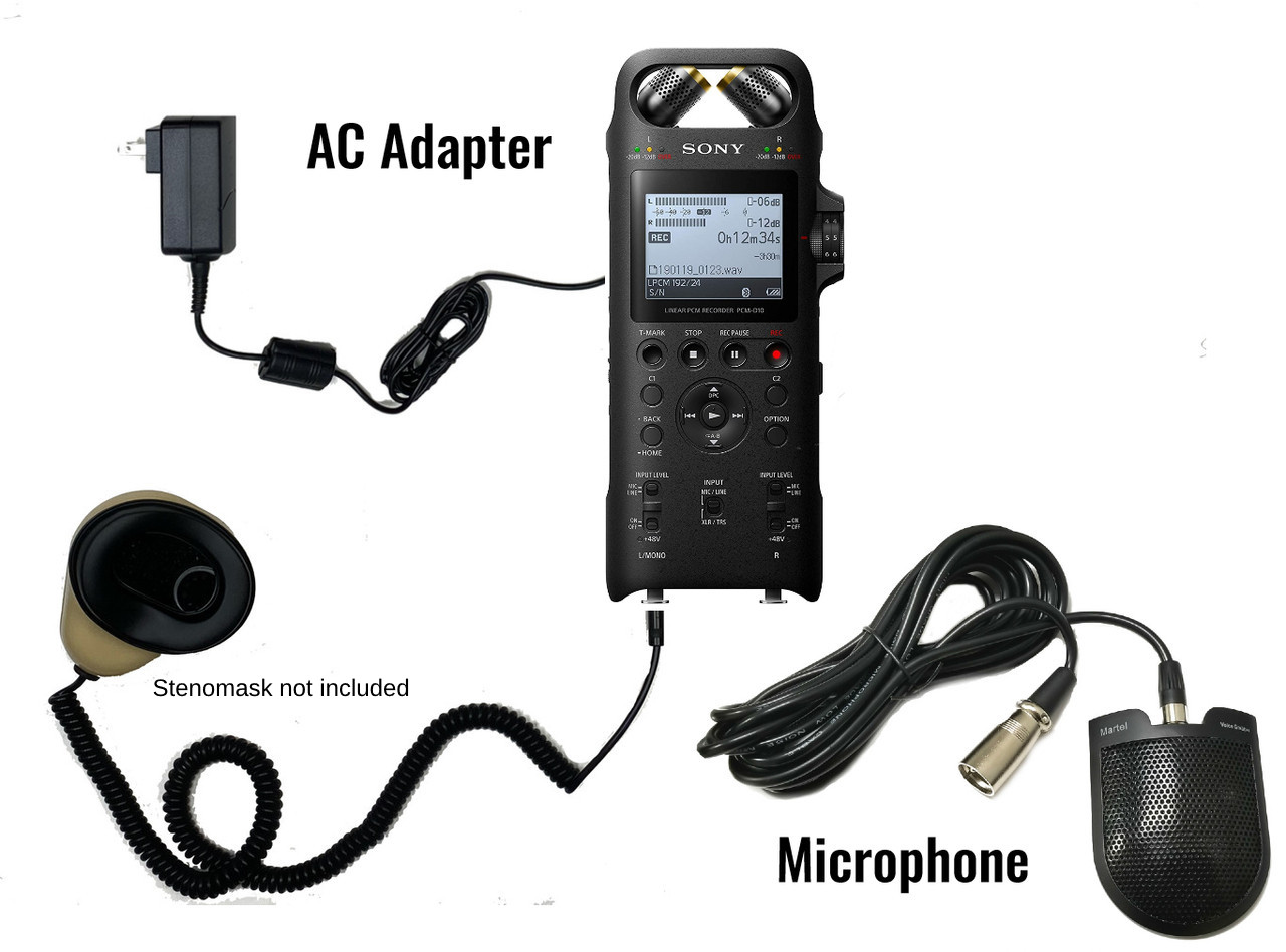 Two Channel Recorder for Stenomask Reporters | Martel Electronics