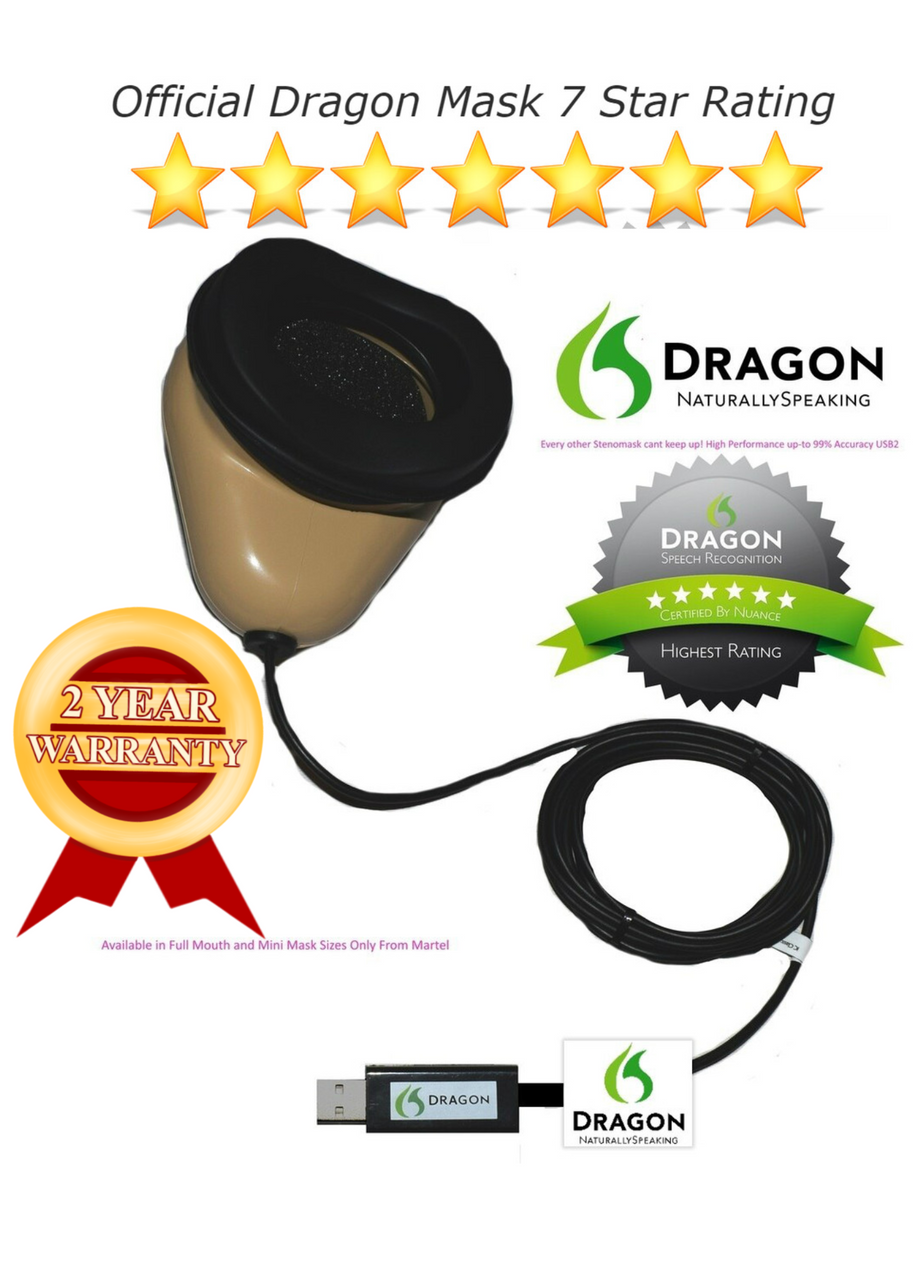Ultimate Dragon Stenomask for Voice Recognition
