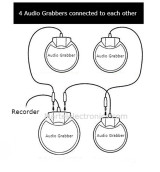 Large Conference Meeting Recorder 16 Daisy Chain Microphones System ...