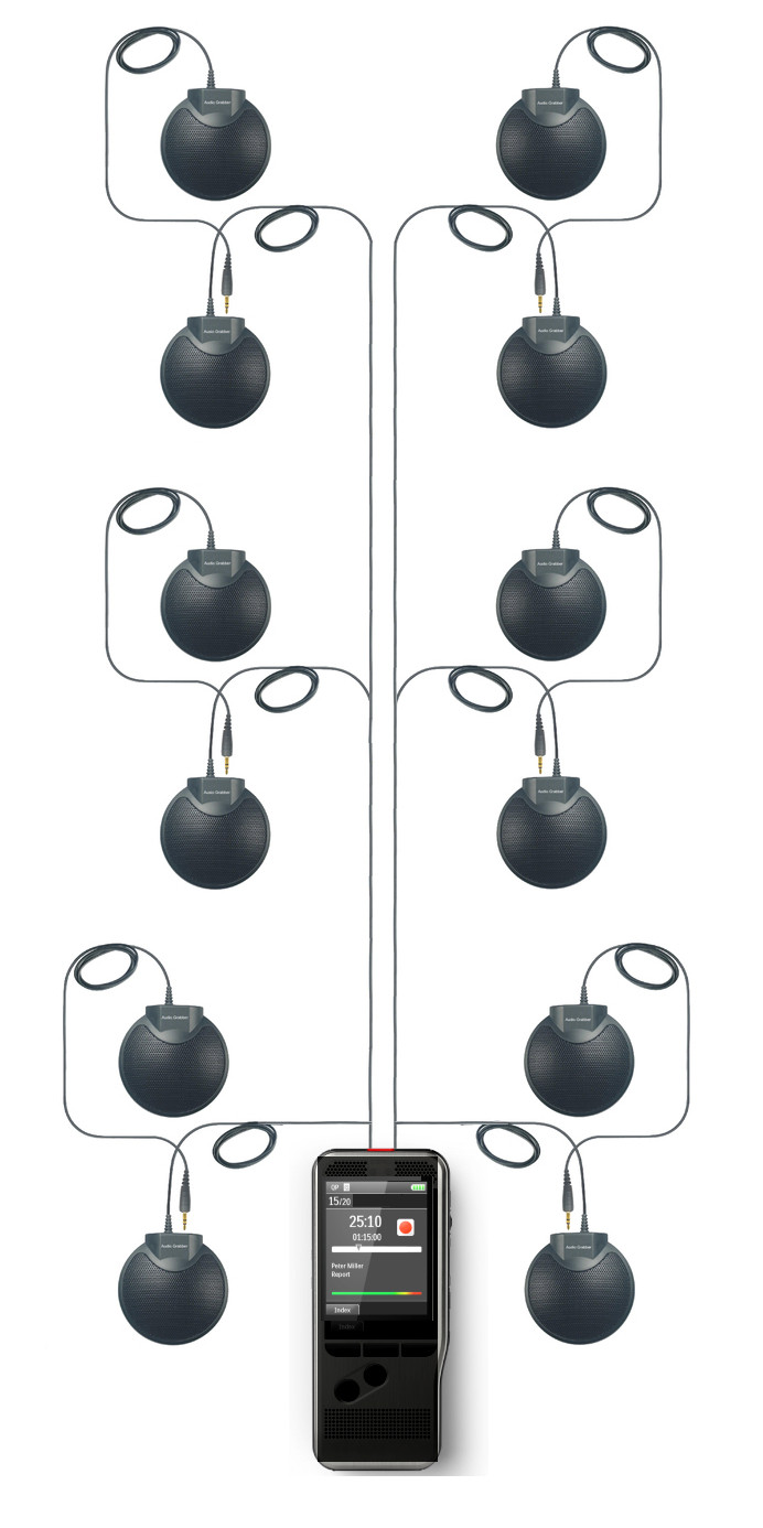 USB Omnidirectional Stereo Conference Microphone for PC speakerphones ...