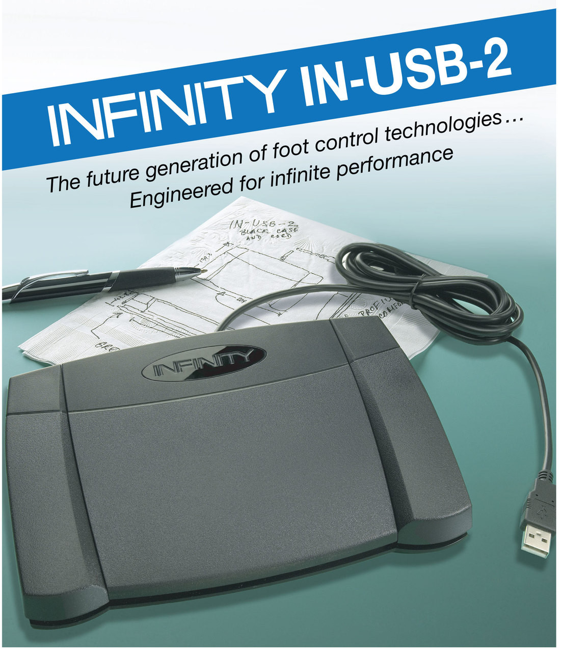 Infinity IN-USB-3 -Infinity foot pedal- Universal USB Foot Pedal ...