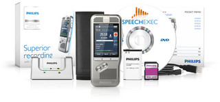 Philips DPM8000 Doctor & Lawyer Dictation Recorder w/Thumb Slide Control