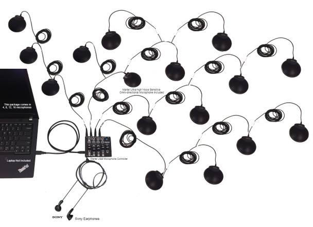 Conference room meeting Conference USB Microphone Kit 16 Microphones ...
