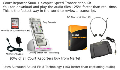 Digital Court Reporter 5000 Scopist Edition w/Computer Transcription ...