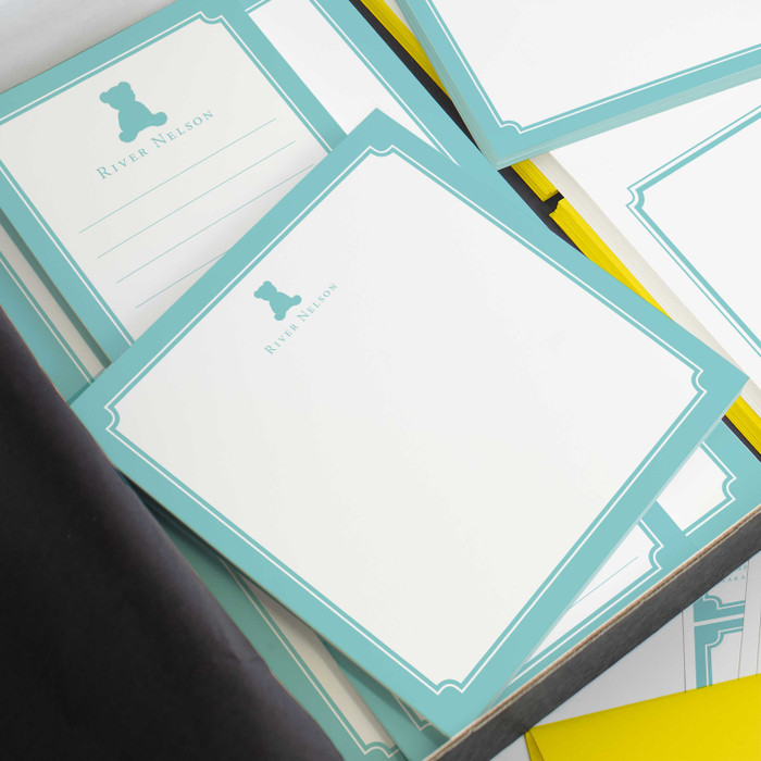 Teddy Bear Gift Set – Personalized Stationery | iDesignThat