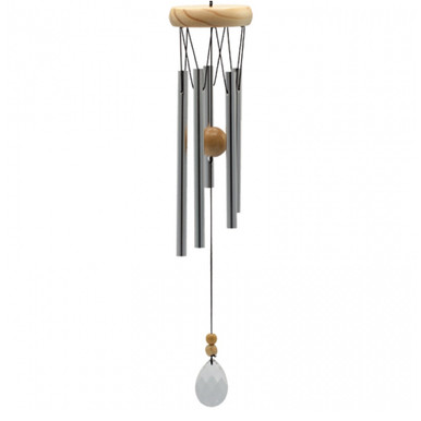 Wholesale Wind Chime Round with Five Chimes & Crystal Windcatcher
