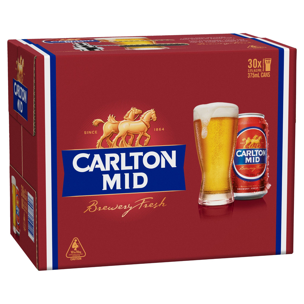 Carlton Mid Can 30Pk Carton 375mL | Star Liquor