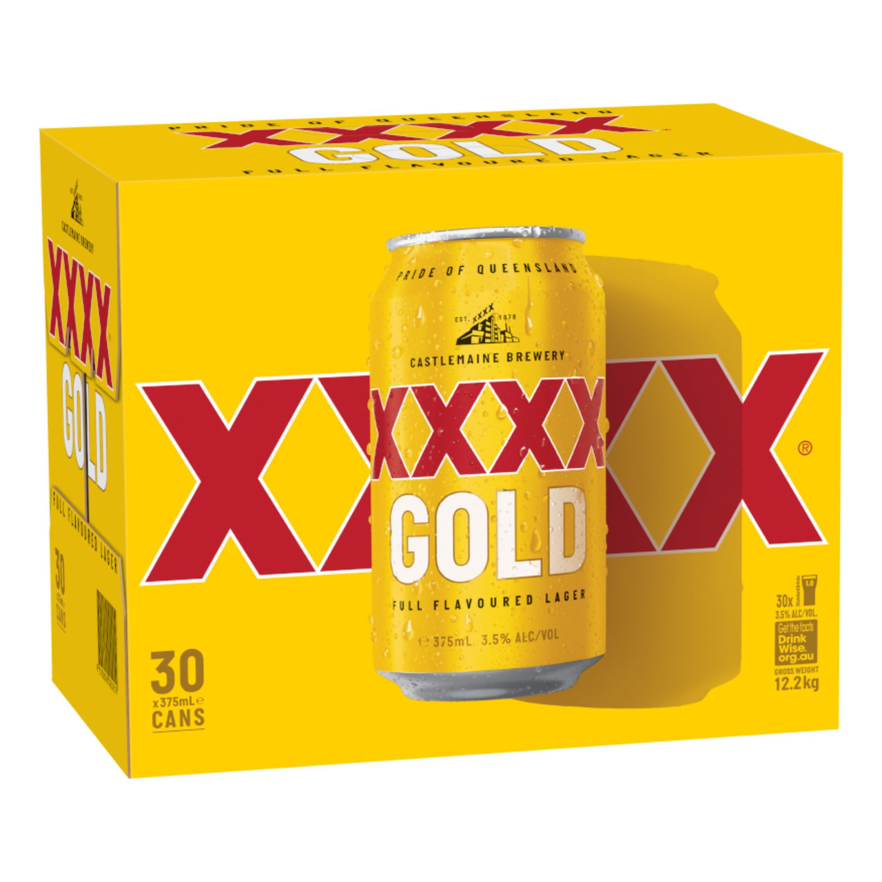Xxxx Gold Can 30pk 375ml Star Liquor