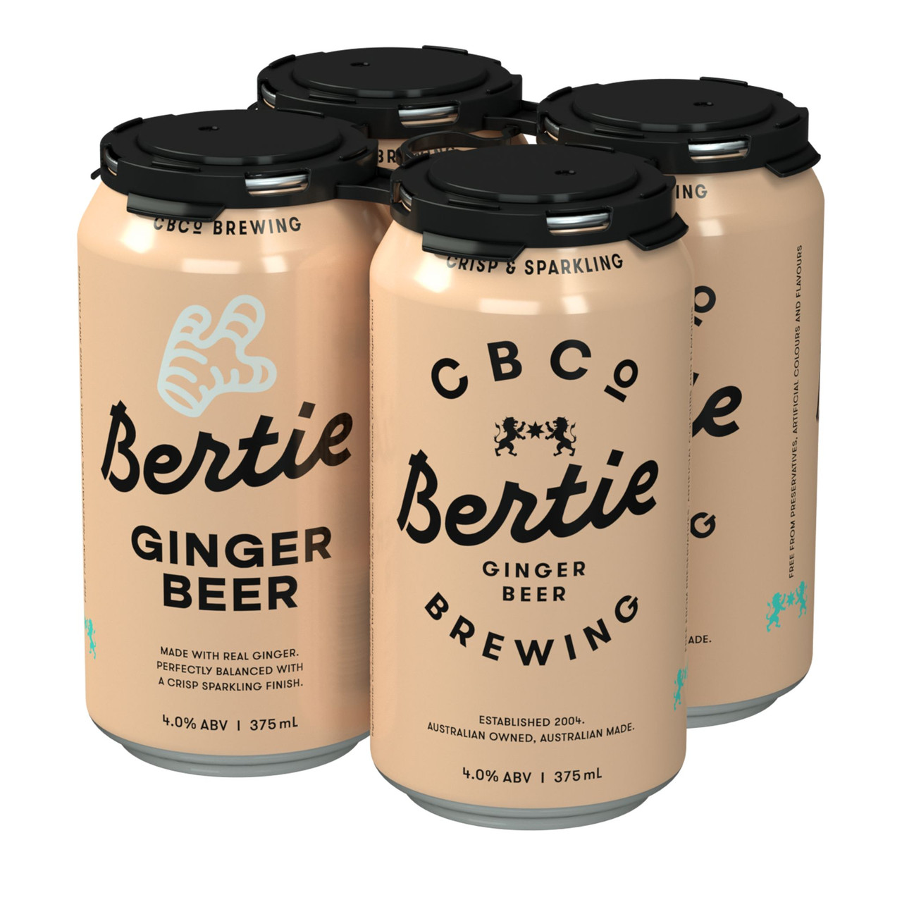 CBCO BERTIE GINGER BEER 4P 375ML | Star Liquor