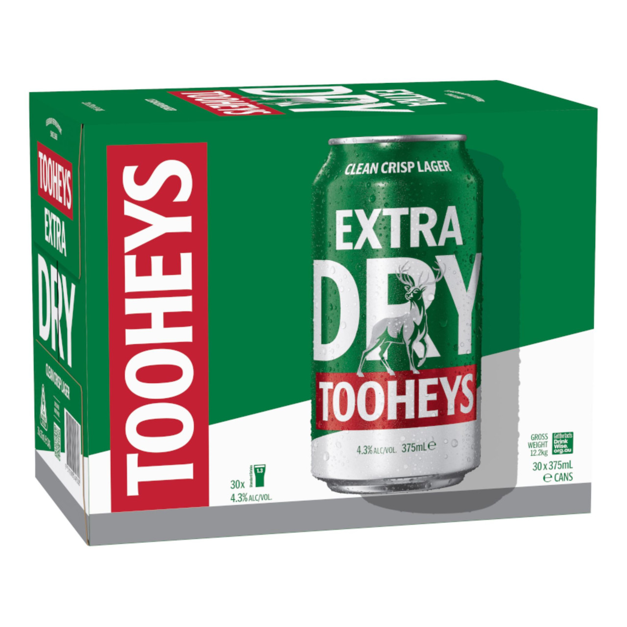 TOOHEYS EXTRA DRY CAN 30PK 375ML | Star Liquor