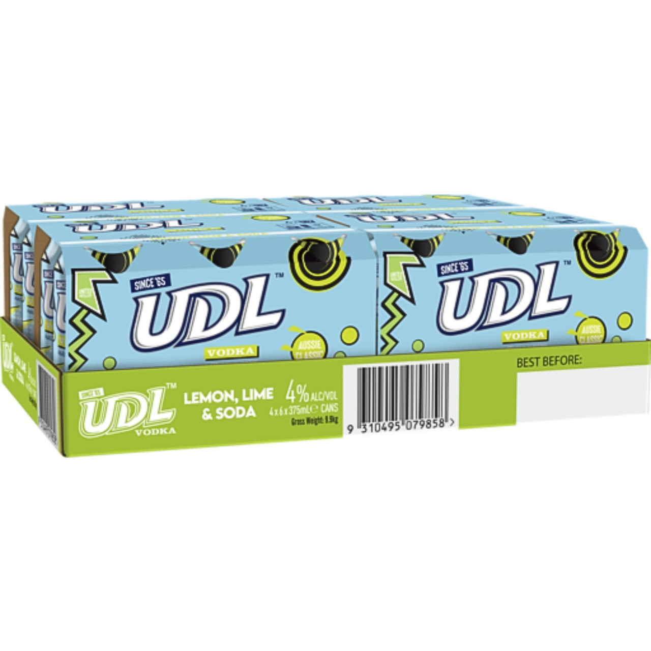 UDL VODKA LIME SODA CAN CTN 375ML | Star Liquor