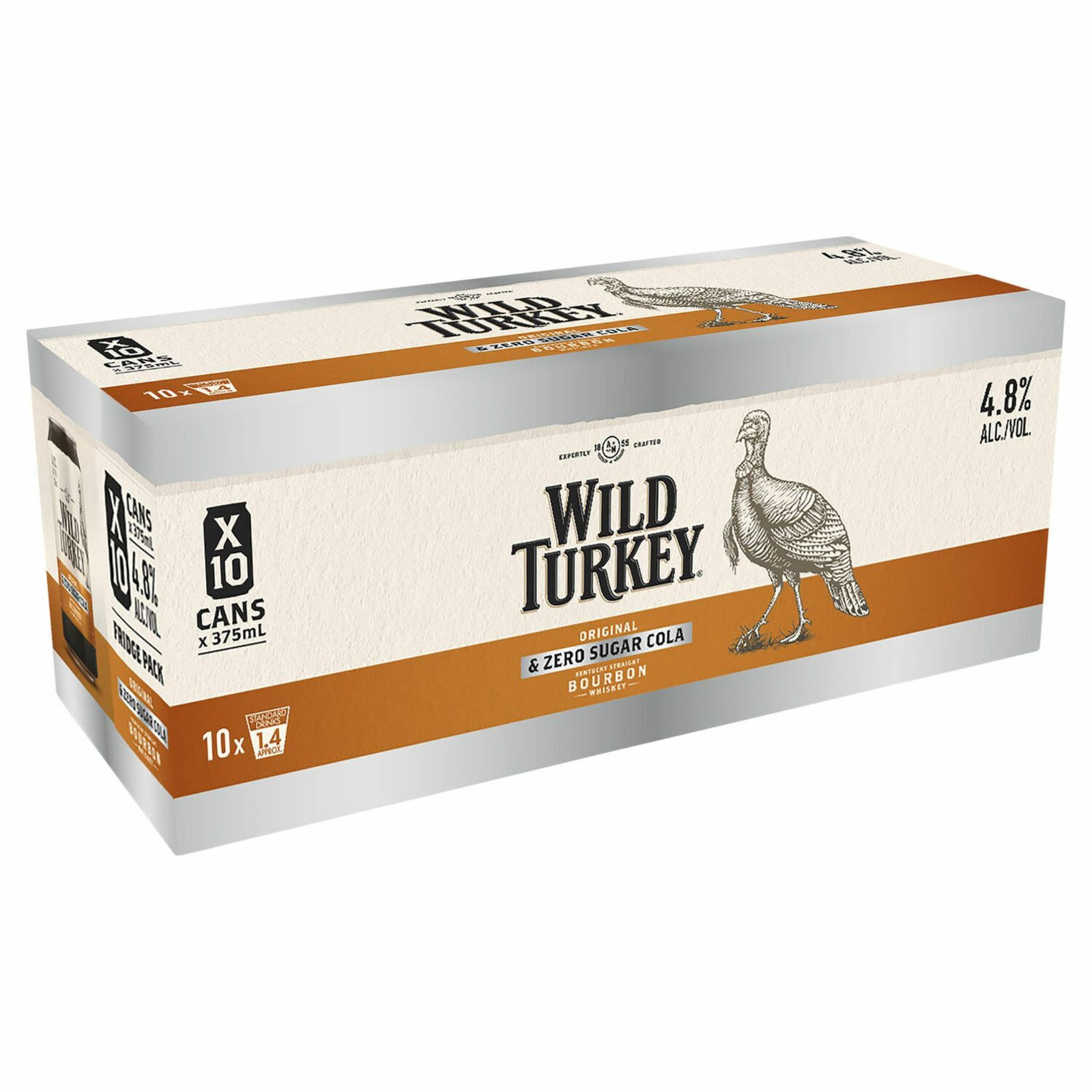 WILD TURKEY & COL ZERO 10PK 375ML | Star Liquor