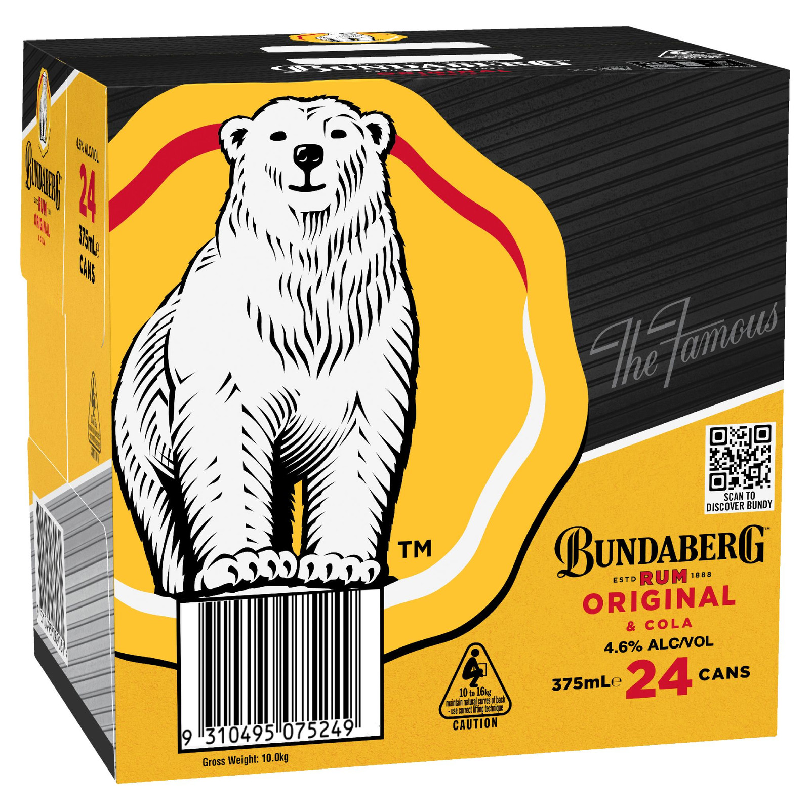 BUNDY & COLA CAN CUBE 375ML | Star Liquor