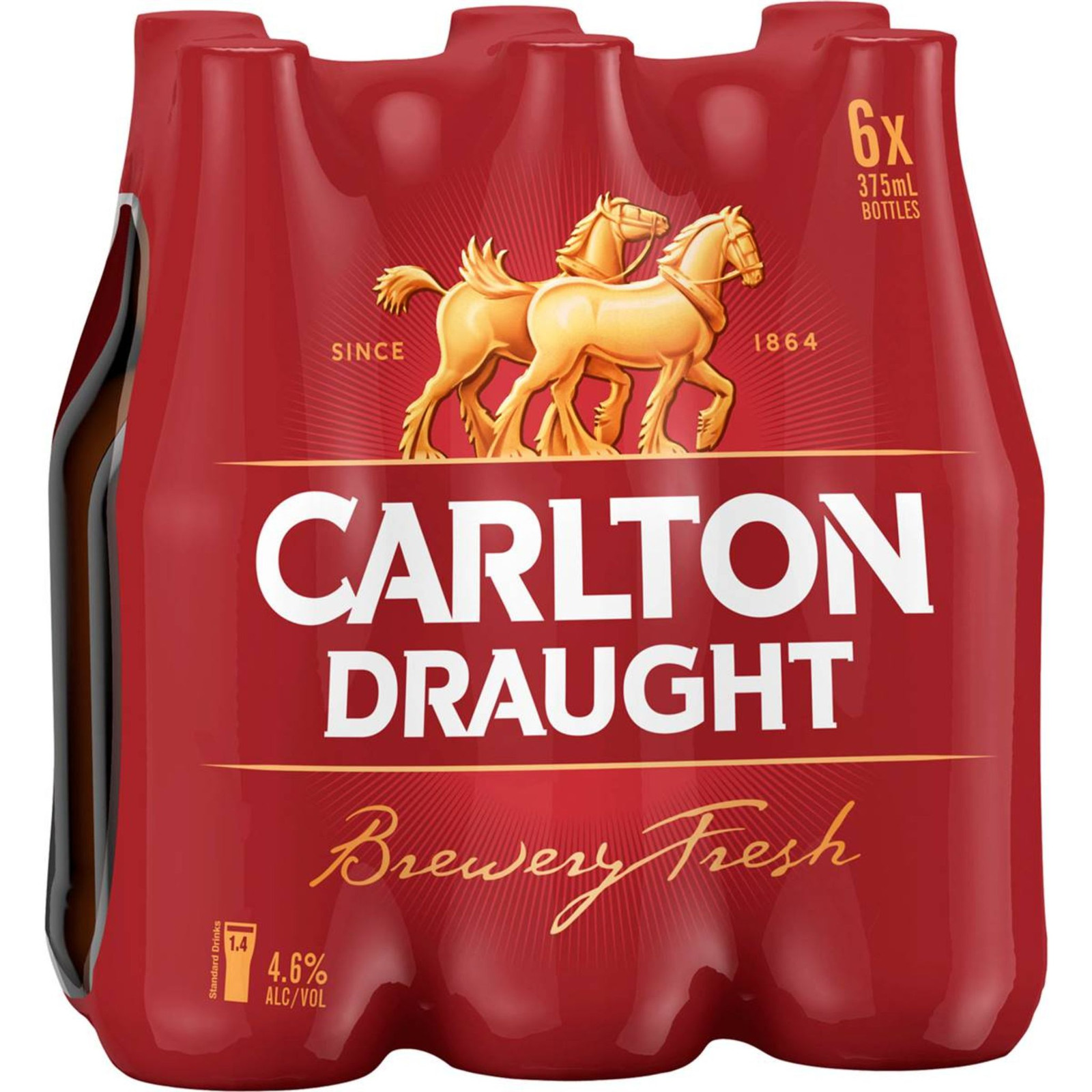 CARLTON DRAUGHT STUB 6PK 375ML | Star Liquor