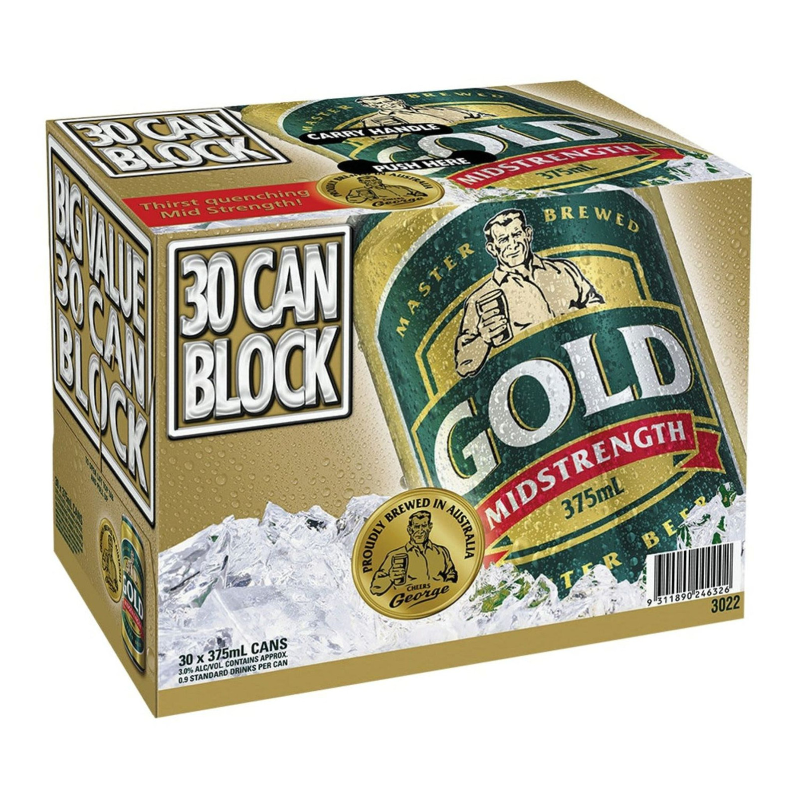 TOOHEYS GOLD 30PK 375ML | Star Liquor