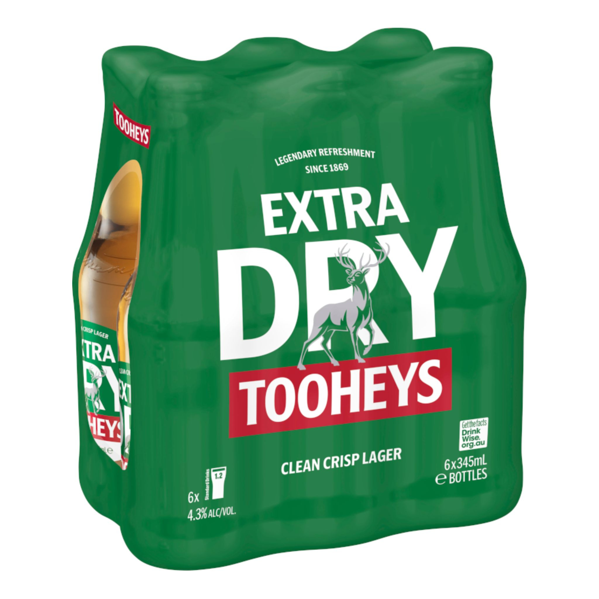 TOOHEYS EXTRA DRY STUB 6PK 345ML | Star Liquor