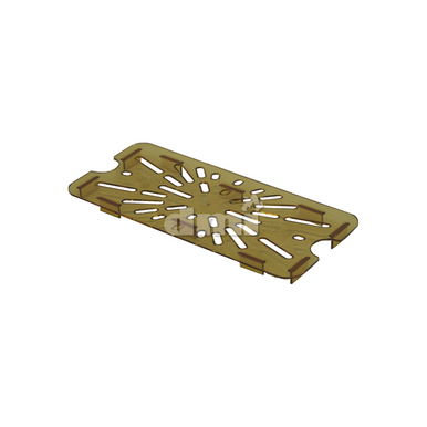 8743-1 1/3 Size Amber Drain Rack