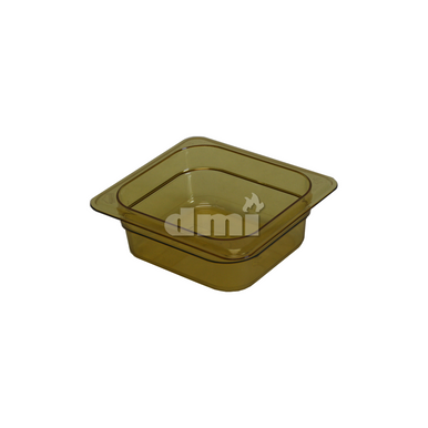 8746-2 1/6 Size Amber Pan, 2.5" Deep
