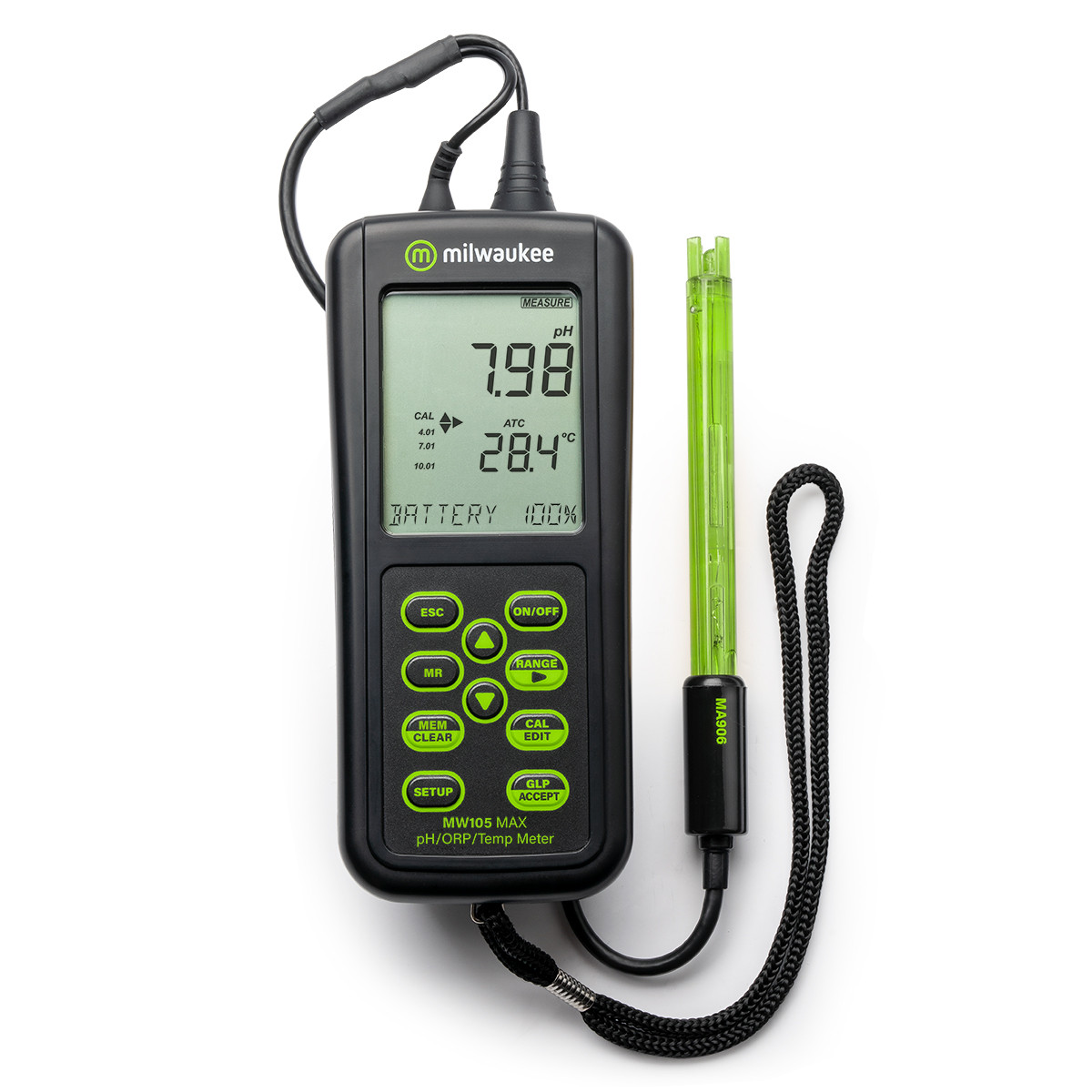 Milwaukee MW102 PRO+ 2-in-1 pH Meter with Temperature - Buy Direct