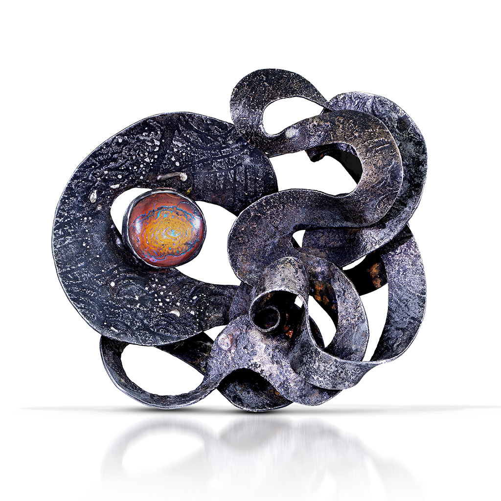 Juggernaut Brooch | Art Jewelry by Bette Barnett
