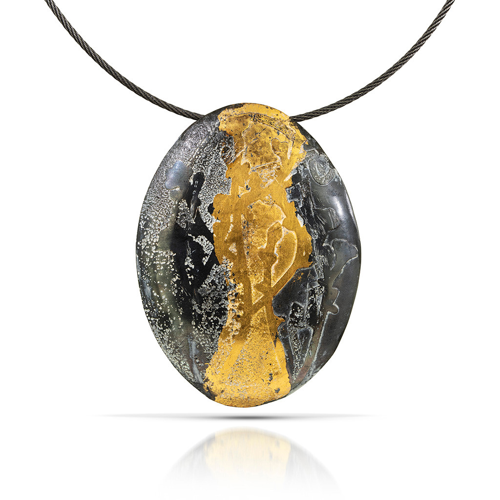 Prophecy Pendant | Steel Art Jewelry by Bette Barnett