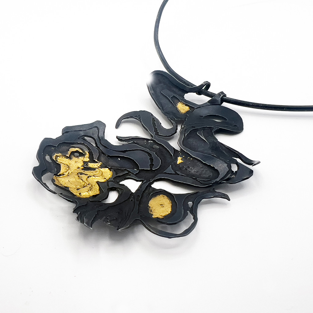 Unique Labyrinth Pendant from Bette Barnett | Art Jewelry