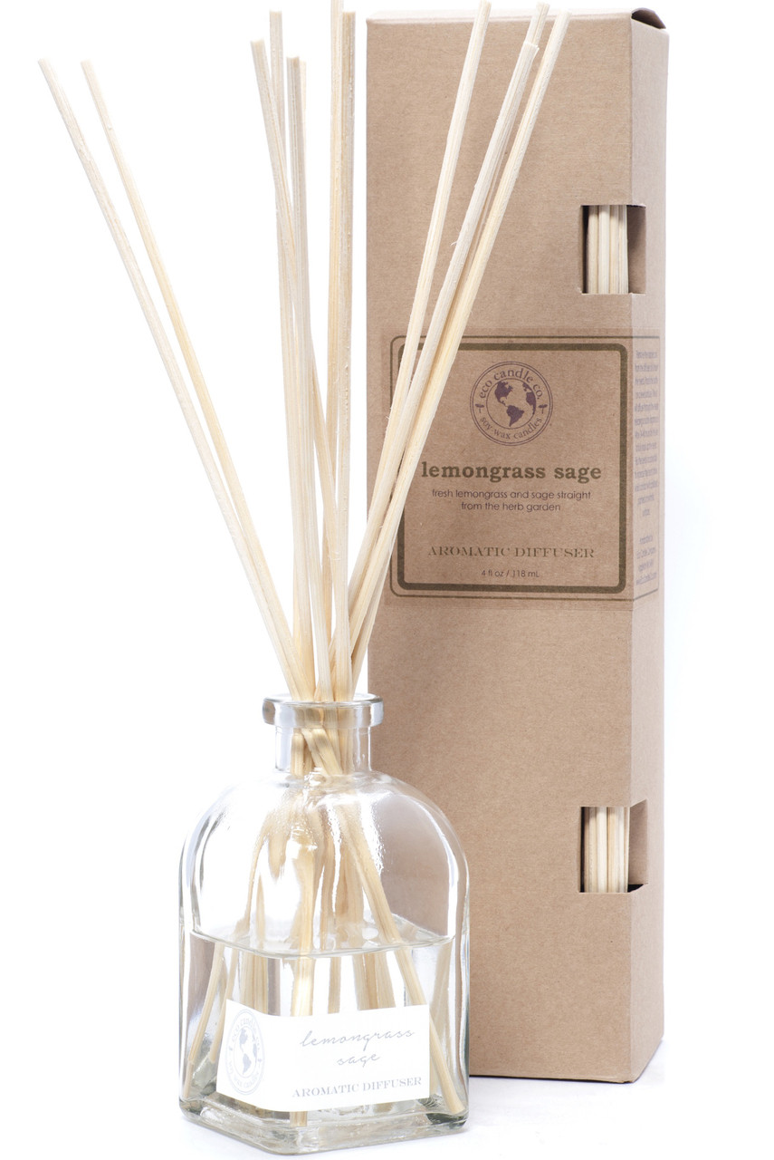 reed diffuser LEMONGRASS SAGE | Eco Candle Co.