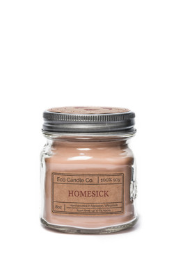 8oz mason HOMESICK soy candle | Eco Candle Co.