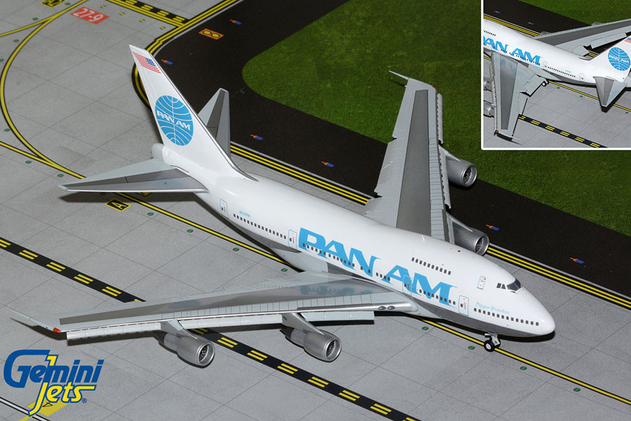 Gemini 200 Pan Am Boeing 747SP N531PA Flaps/Slats Extended Scale 1/200 ...