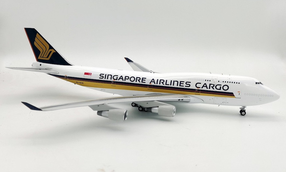 WB Models Singapore Airlines Cargo Boeing 747-400 9V-SCA with stand ...