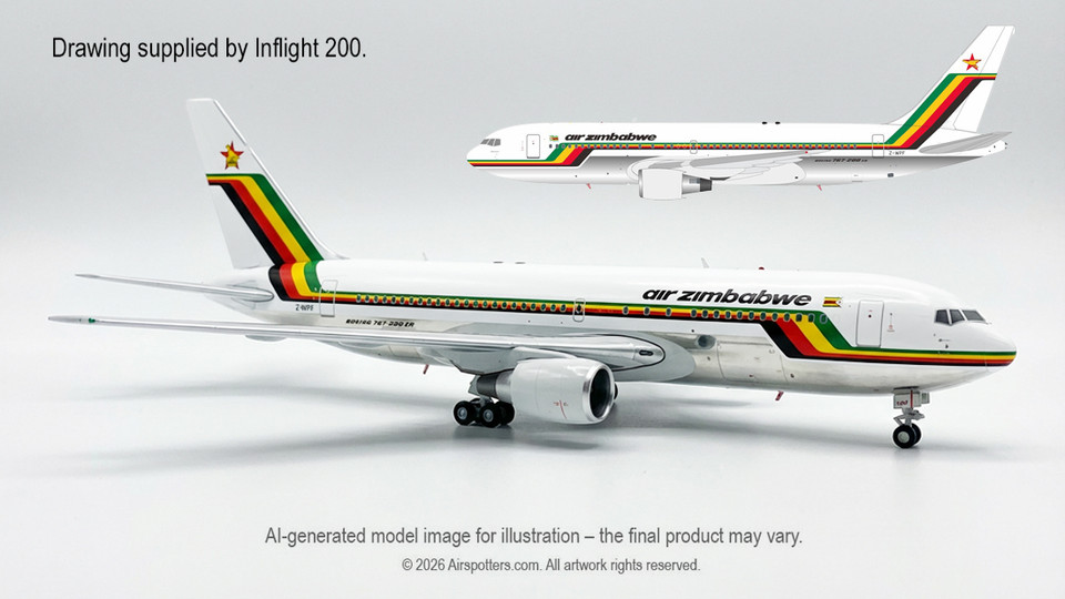 Inflight 200 model aircraft