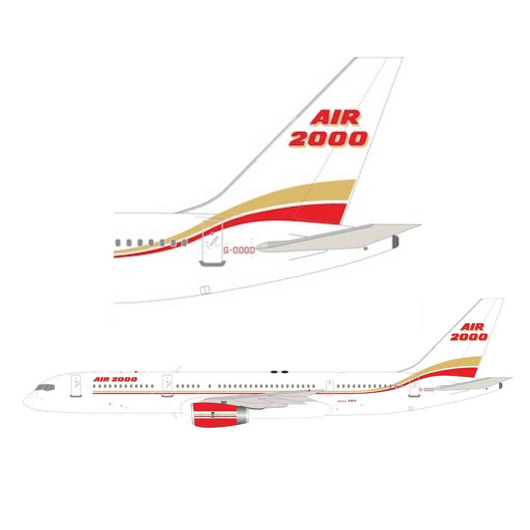 Inflight 200 Air 2000 Boeing 757-200 G-OOOD Scale 1/200 IF7521023A