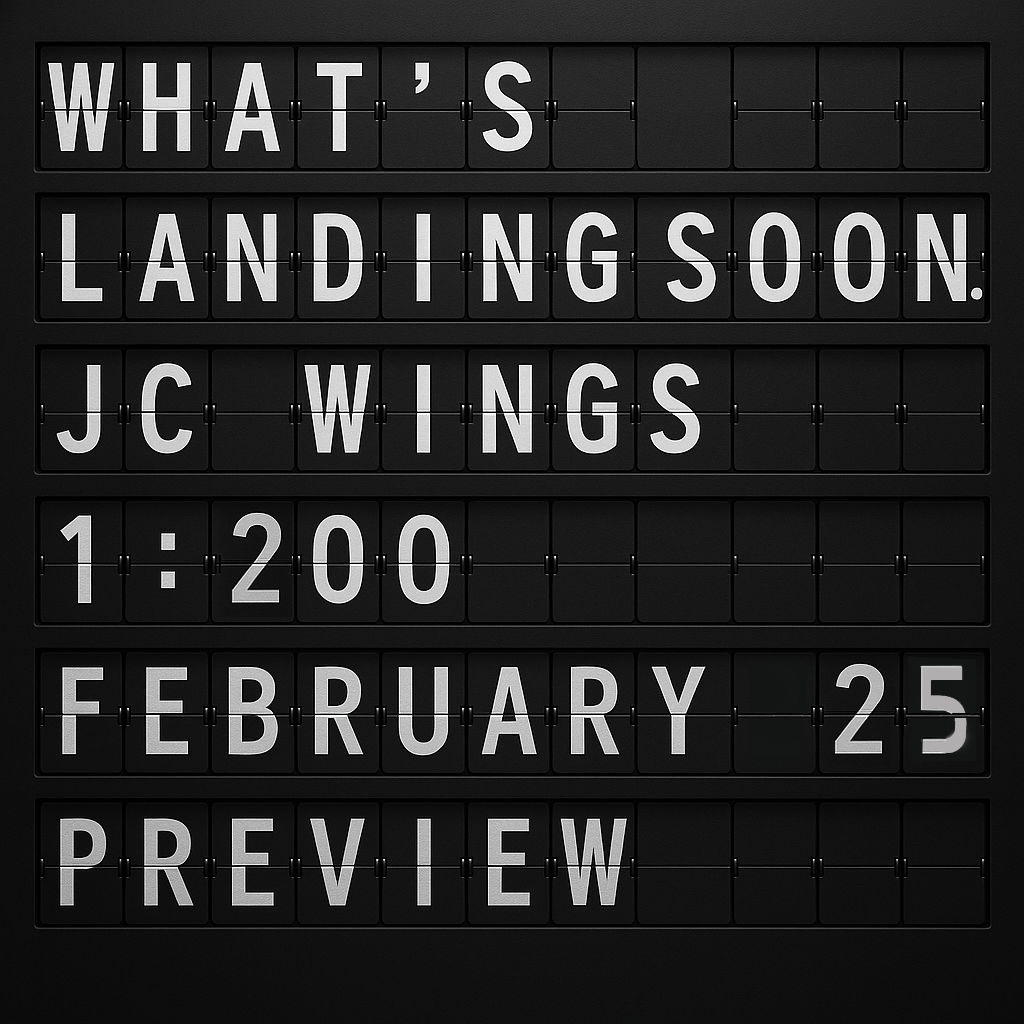 What’s Landing Soon: JC Wings 1:200 February 2026 Preview - Airspotters.com