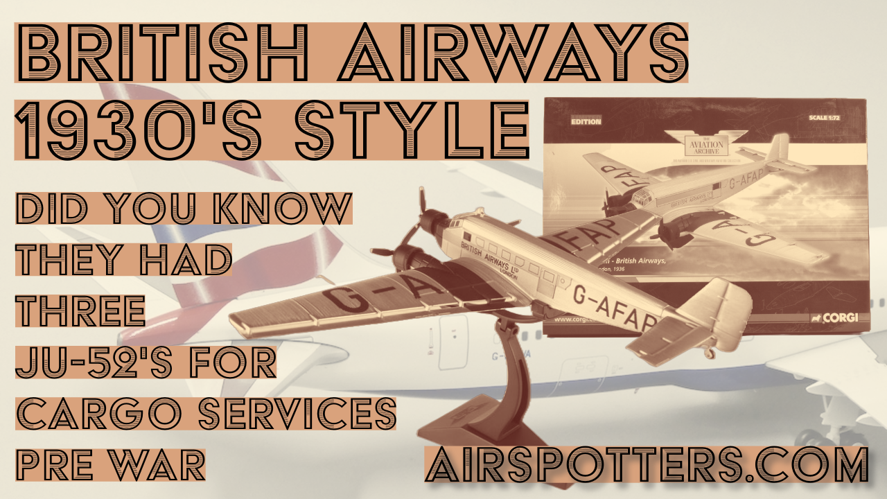 BRITISH AIRWAYS JU 52 : NOT EXACTLY A 747 IS IT - Airspotters.com