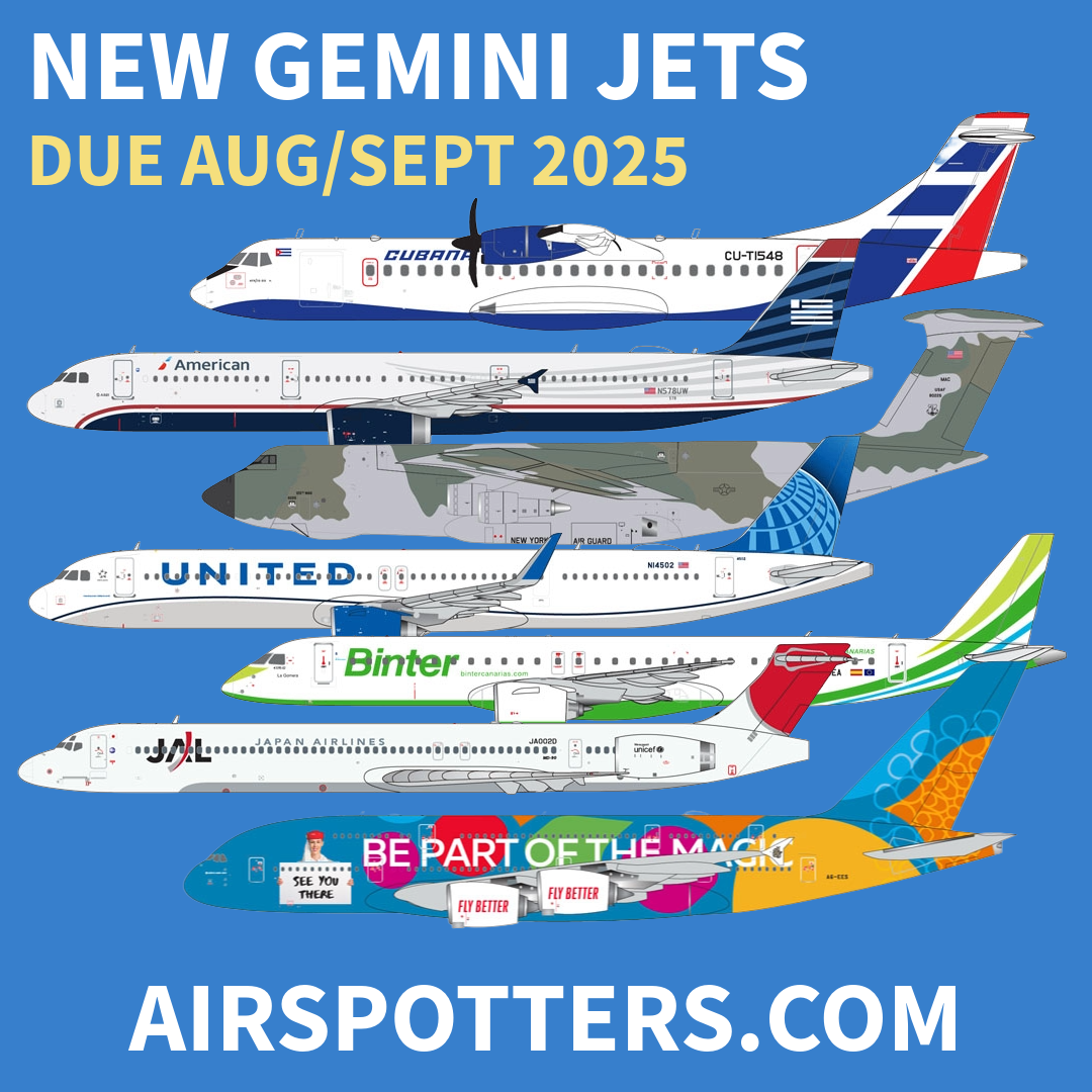 New Gemini Jets Models Landing August/September 2025! - Airspotters.com