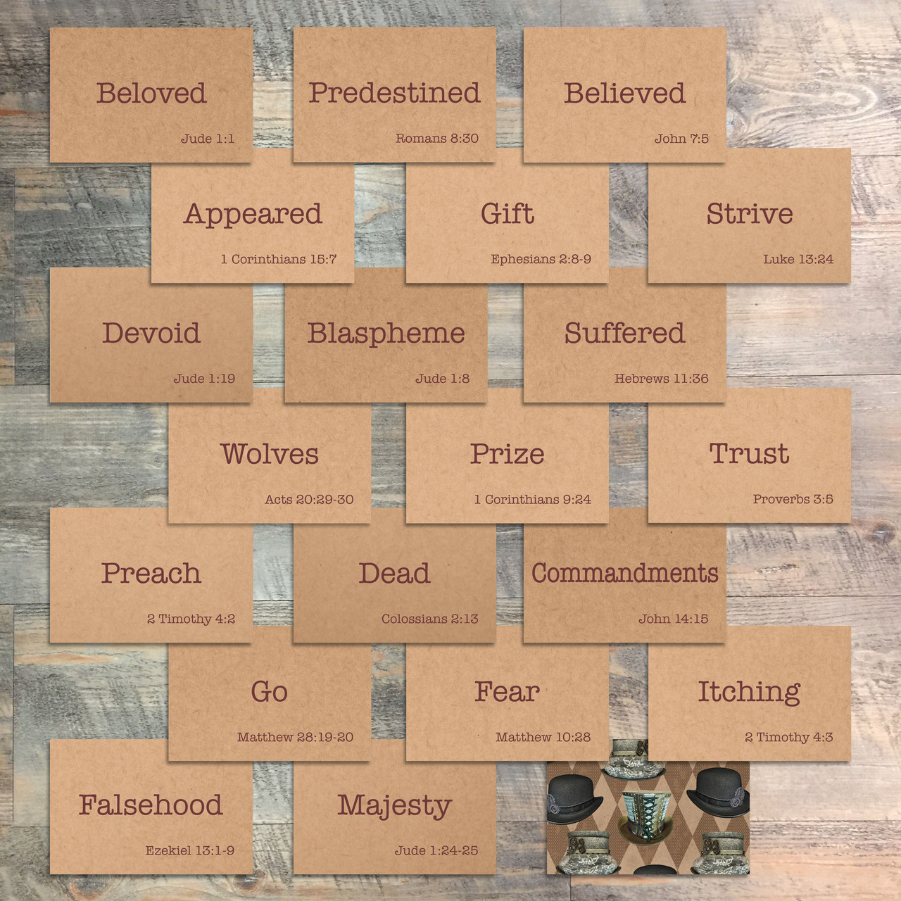 Set 2 - Mini Flash Cards for Contending for the Faith - 20 2x3 Flash ...