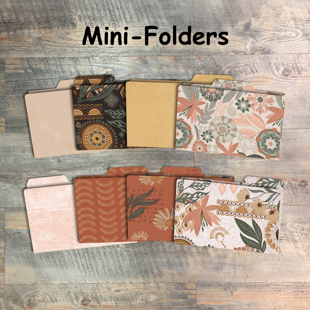Mini Folders - 8 Mini Folders to Coordinate with the "Trusting a Good ...
