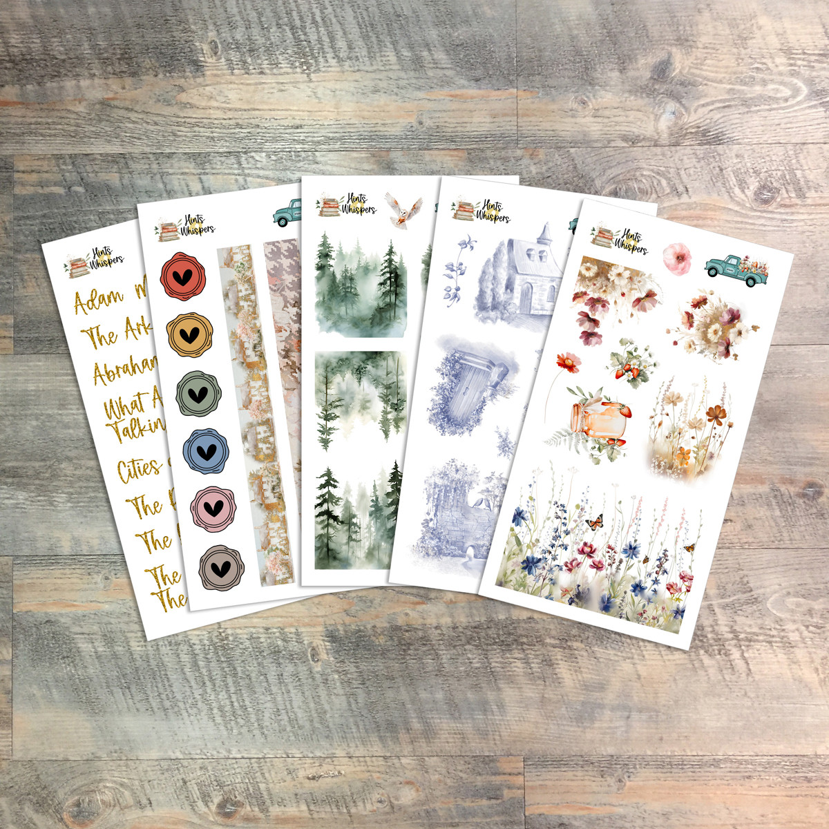 Extra Coordinating Sticker Pack for Hints & Whispers - ByTheWell4God