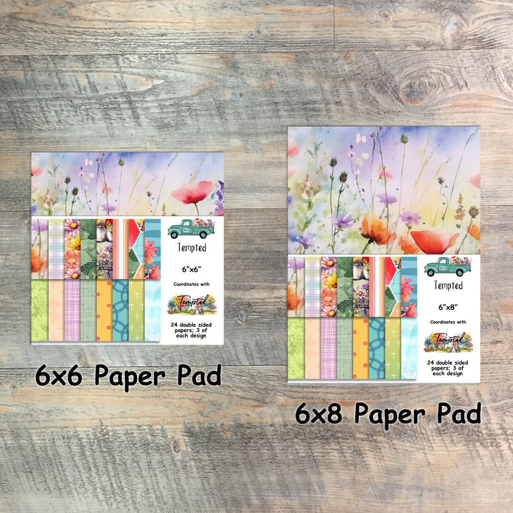 Tempted - Paper Collection - 24 Double Sided 6x6 or 6x8 Papers ...