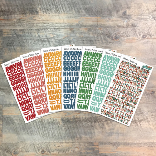 Let Heaven & Nature Sing! - Clear Alpha Stickers - 7 Sheets of Clear ...