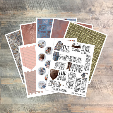 Digital Paper Collection for "Equipped by Jesus" Devotional Kit ...