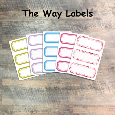 The Way Labels - 5 Sheets of Label Stickers from BTW4G- Inspired by ...
