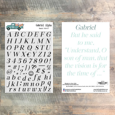 Gabriel Alpha - 6x8 Stamp Set - ByTheWell4God
