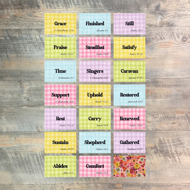 Set 1 Mini Flash Cards for "Come Away" - 20 2x3 Flash Cards to Match ...