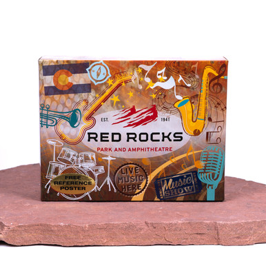 Red Rocks Pop Art Jigsaw Puzzle
